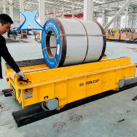 China High Temperature Iron Ladle Transfer Cart On Rail Industrial Battery Powered Heavy Duty for sale