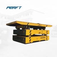 China 60 T Die Transfer Cart Heavy Duty Free Turning Battery Powered For Iron Factory for sale