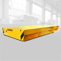 China Yellow 50t Rail Transfer Cart Cable Reel Powered Large Table Battery Powered for sale