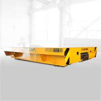 China Yellow 50t Rail Transfer Cart Cable Reel Powered Large Table Battery Powered for sale