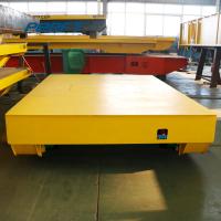 China 30T Rail Based Trolley Material Transfer Cart Flat Vehicle Trolley for sale