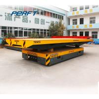 China Battery Powered Material Transfer Cart Rail Motorized Coil Transport Bogie 40 Ton for sale