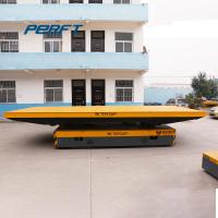 China Battery Powered Material Transfer Cart Rail Motorized Coil Transport Bogie 40 Ton for sale