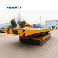 China Battery Powered Material Transfer Cart Rail Motorized Coil Transport Bogie 40 Ton for sale