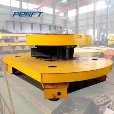 China Transfer Car Rail Turntable 50t Heavy Loads Carrier Motorized Traverser for sale