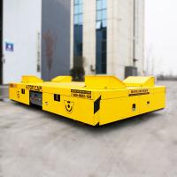 China Battery Power Feeding Steel Structure Electric Transfer Cart For Handling Valves for sale