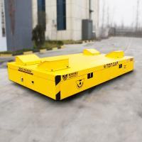 China Battery Power Feeding Steel Structure Electric Transfer Cart For Handling Valves for sale