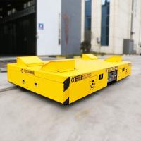 China Steerable Molten Metal Transfer Cart Electric Trackless Heavy Load 50t On Cement for sale