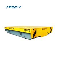 China Shipyard Steel Plate Material Handling Rail Transfer Cart Remote Control 50t for sale