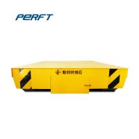 China Shipyard Steel Plate Material Handling Rail Transfer Cart Remote Control 50t for sale