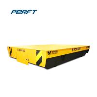 China Shipyard Steel Plate Material Handling Rail Transfer Cart Remote Control 50t for sale