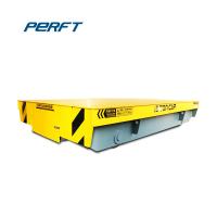 China Shipyard Steel Plate Material Handling Rail Transfer Cart Remote Control 50t for sale