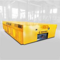 China 30T Heavy Load Electric Automatic Rail Cargo Transport Vehicle Yellow Color for sale