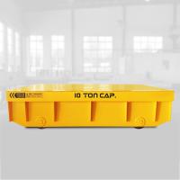 China 30T Heavy Load Electric Automatic Rail Cargo Transport Vehicle Yellow Color for sale