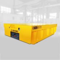 China 30T Heavy Load Electric Automatic Rail Cargo Transport Vehicle Yellow Color for sale