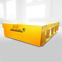 China 30T Heavy Load Electric Automatic Rail Cargo Transport Vehicle Yellow Color for sale