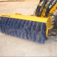 China Angle rotary broom for skid steer loader mini skid steer loader for sale
