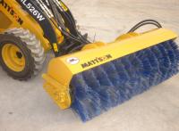 China Angle rotary broom for skid steer loader mini skid steer loader for sale