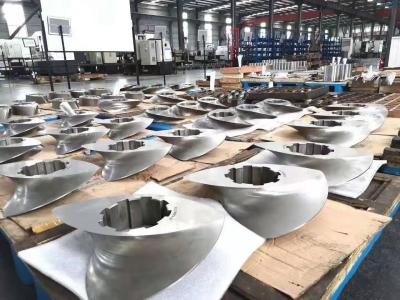 China HRC 58-62 Triangle Flighted Screw Elements for Twin Screw Extruder Machine for sale
