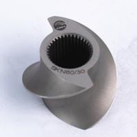 China SKD11 Sand Blast Double Screw Extruder Screw Elements For Puffed Food Industry for sale