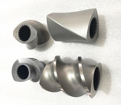 China 2-4 Flighted High Transition Extruder Screw Elements Kneading Block for sale