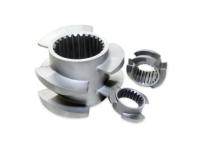 China ZE77 Involute Inner Spline Neutral Twin Screw Extruders Screw Elements Kneading Block for sale