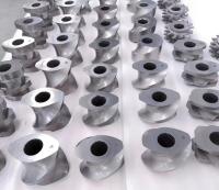 China 92 Nickel Alloy Pelletizer Parts Screw Elements For Wood Plastic Screw Extruder for sale