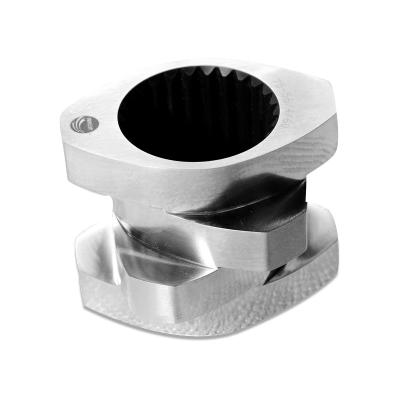 China 92 Nickel Alloy Twin Screw Extruder Parts Screw Segment For Wood Plastic Extruder for sale