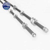 China Twin Screw Shaft Plastic Extruder Screw Design Extruder Screw Parts DH2F Material for sale