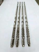 China Twin Screw Shaft Plastic Extruder Screw Design Extruder Screw Parts DH2F Material for sale