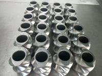 China Anti Wear Twin Convey Screw Element CPM9V Material HRC58 - 62 Hardness for sale