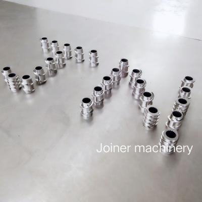 China 30 Screw Element Pellet Machine Parts Silver Color Double Screw Design for sale