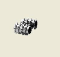 China Powder Coating Extruder Machine Parts Sand Blast / Polishing Surfaces for sale