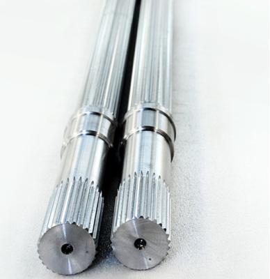China HRC44 Hardness Involute Spline Shaft , Plastic Extruder Parts Stable Performance for sale