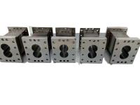 China Parallel Twin Screw Extruder Barrel Elements Bimetallic Material extruder screw elements for sale