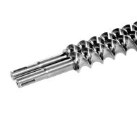 China Twin Screw Shaft Plastic Extruder Screw Parts WR15E Material for sale