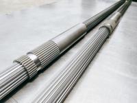 China Twin Screw Extruder 58 MC  Spare Parts Cold Rolling Shaft for sale