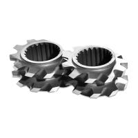 China PM HIP ZME Material Mixing Screw Elements , Double Extruder Screw Segments for sale