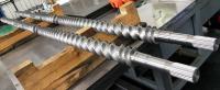China Abrasion Resistance Twin Screw Extruder Parts PM HIP Material Involute Spline Screw Shaft for sale