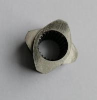 China Corrosion Resistance ZE77 Involute Inner Spline Neutral Extruder Screw Element Kneading Block for sale
