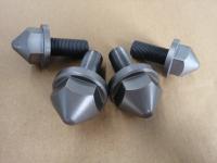 China Extruder Machine Parts Vacuum Quenching Screw Tip For Fixing Shaft for sale