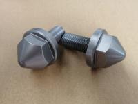 China Extruder Machine Parts Vacuum Quenching Screw Tip For Fixing Shaft for sale