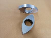 China G-25 Tolerance Grade 9H Double Screw Extruder Machine Parts Screw Elements Kneading Block for sale