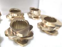 China Diameter 150mm Extruder Machine Parts Screw Element Aluminium Bronze Material for sale