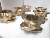 China Diameter 150mm Extruder Machine Parts Screw Element Aluminium Bronze Material for sale