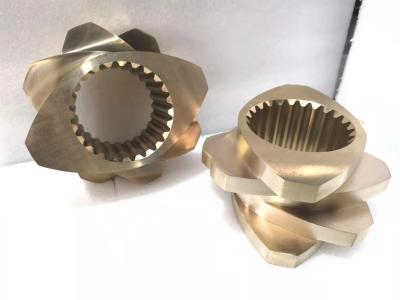China Diameter 150mm Extruder Machine Parts Screw Element Aluminium Bronze Material for sale