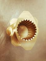 China Wear Resistance Aluminium Bronze Twin Screw Extuder Screw Elements Components for sale