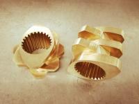 China Wear Resistance Aluminium Bronze Twin Screw Extuder Screw Elements Components for sale