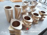 China Good Dimensional Stability STS 65 Plastic Wood Extruder Screw Elements for sale