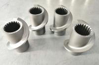 China Three Flighted Kneading Block , Twin Screw Extruder Elements Compact Size for Petrochemical for sale